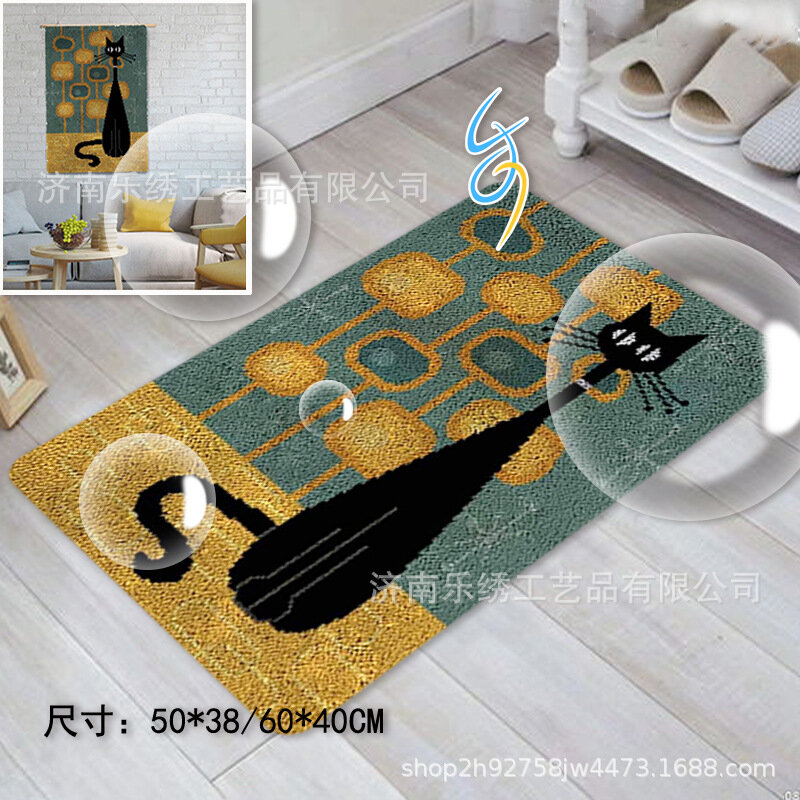 Новая в наличии секционная вышитая ковровая пряжа, вышитый гобелен, ручная работа, настенное искусство, ковер, цветная печать, сетчатый материал, комплект, поставка производителя