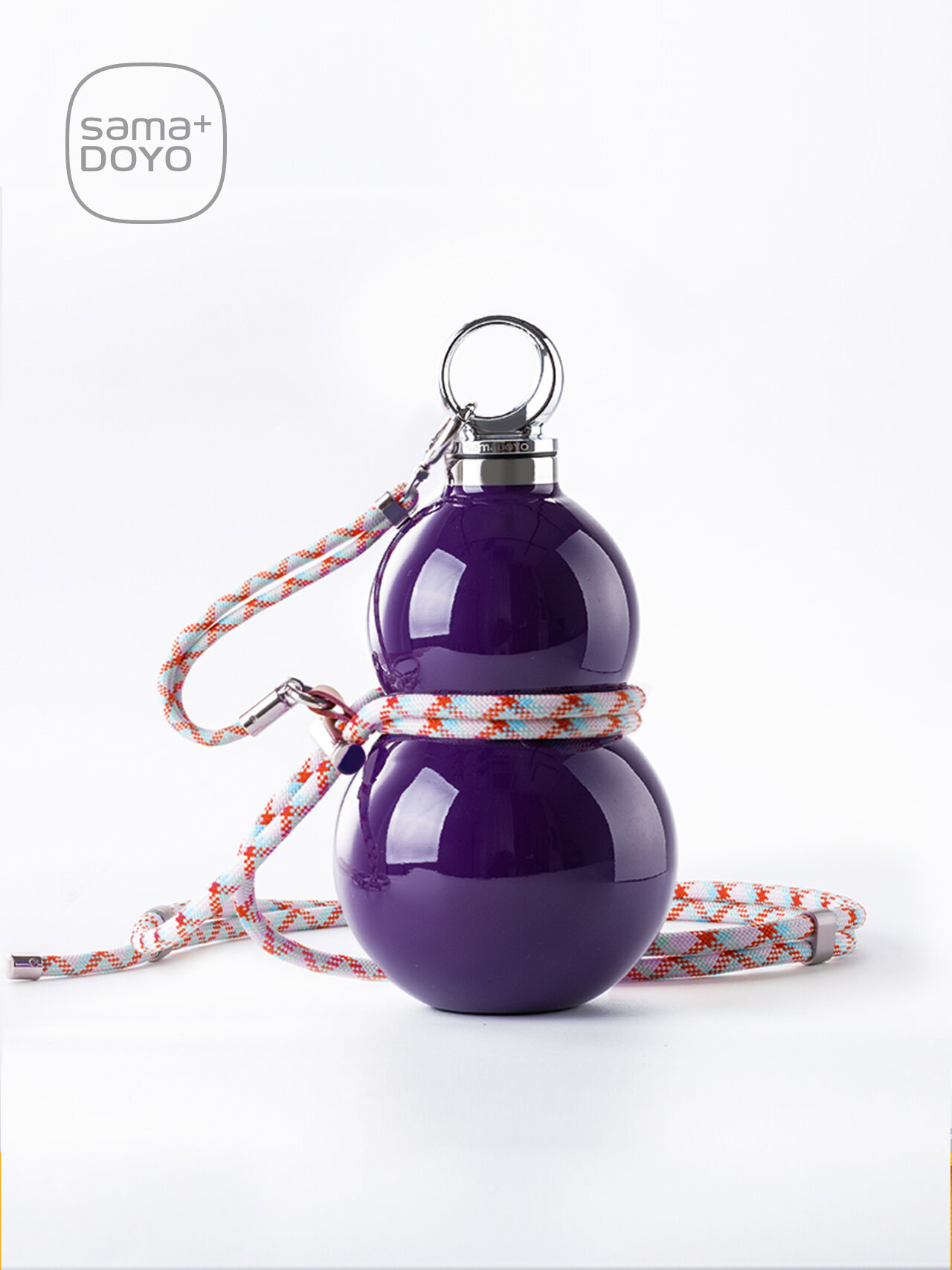 Термос-фляга из нержавеющей стали 316L в форме бутылочной тыквы, 520 мл, с ремнём