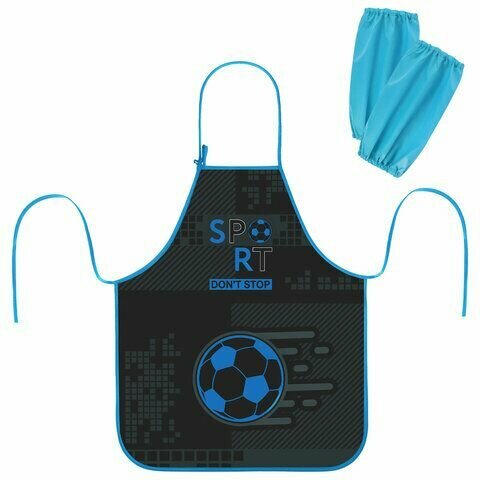 4 шт. Накидка фартук с нарукавниками для труда юнландия, 46х54 см, "Sport game", 272470