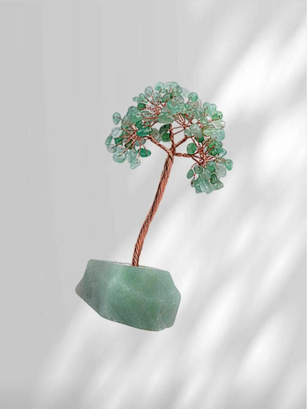 Кристаллическое дерево для дома и медитаций, - зеленый авантюрин