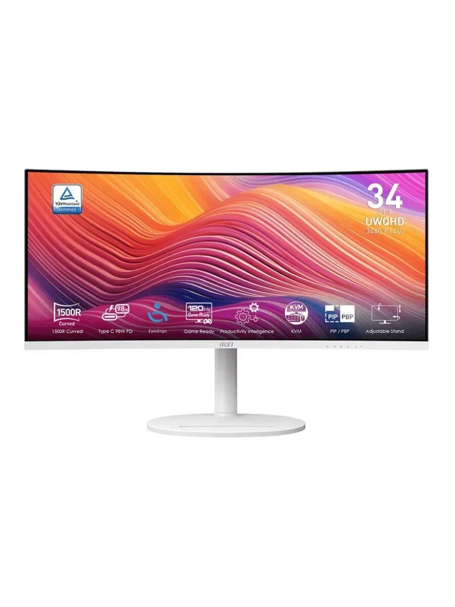 Монитор 34" MD342CQPW White {VA Curved 3440x1440 120Hz 1ms 3000:1