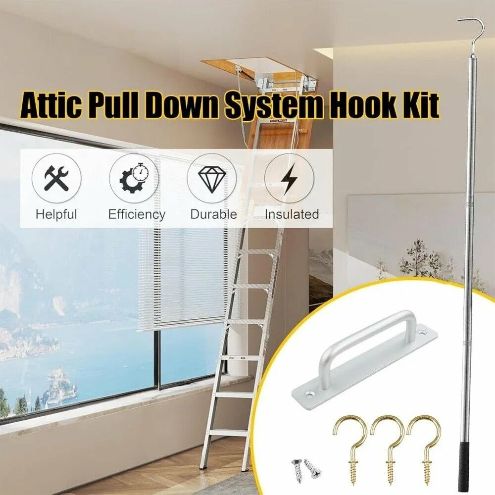 Модернизированный комплект системы опускания выдвижной чердачной лестницы