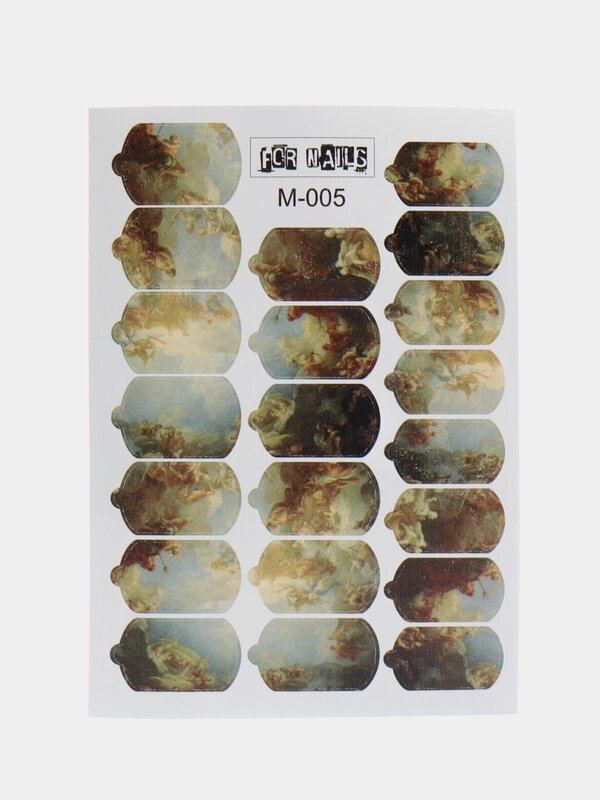 Наклейки плёнки для ногтей, для маникюра, картины, М005