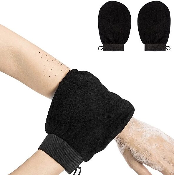 Антицеллюлитная массажная мочалка-рукавица кесе, скрабер для пилинга тела