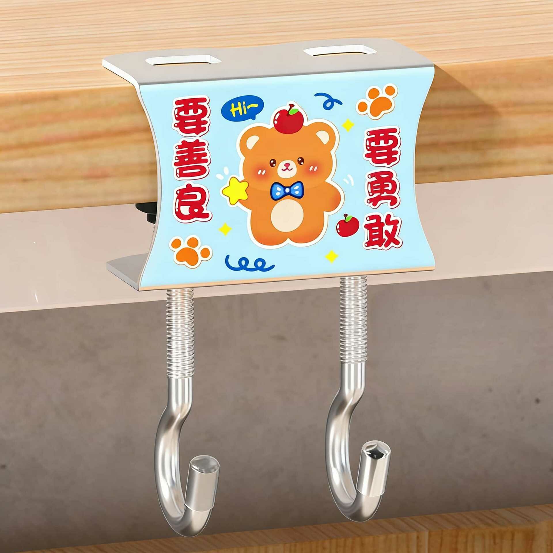 Крючок для рюкзака студента, боковой крючок для стола, регулируемый портативный органайзер, подвесная сумка для общежития, настольный крючок