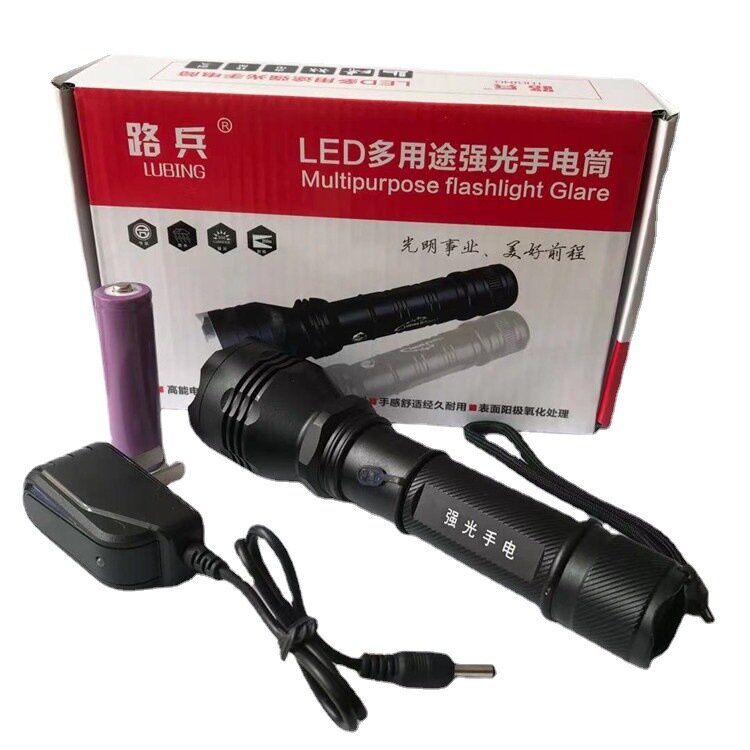 Оптовый мощный уличный бытовой фонарик из алюминиевого сплава, фонарик дальнего действия, Открытый Кемпинг, прожектор,