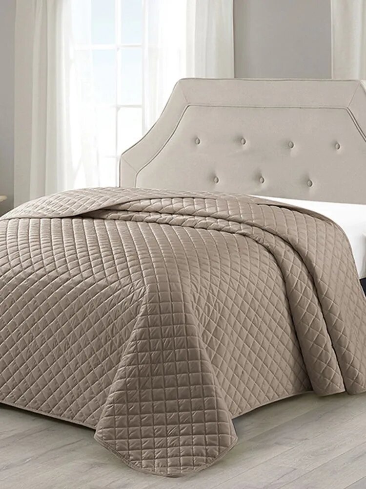 Покрывало BRAVO "Мокко", стеганое, евро, велюровое, 220x240 см