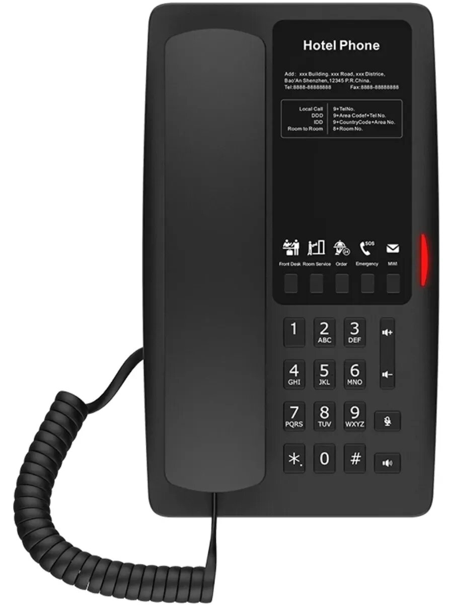 Телефон IP Fanvil H4W черный