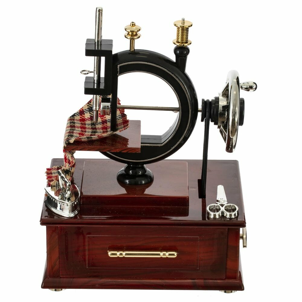 Изделие декоративное "Швейная машинка" (музык.), L14,5 W12 H19,5 см