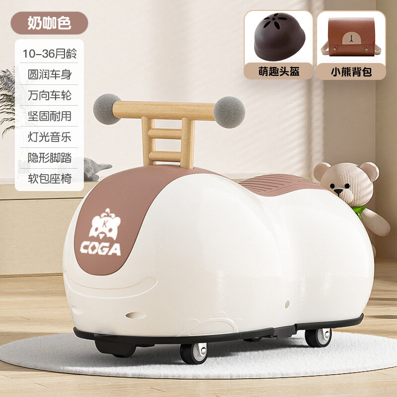 Интернет-знаменитость, машинка-йо-йо, машинка для детей 1-3 лет, мальчиков и девочек, детский самокат, игрушечная машинка с защитой от опрокидывания, машинка с поворотом, фабрика