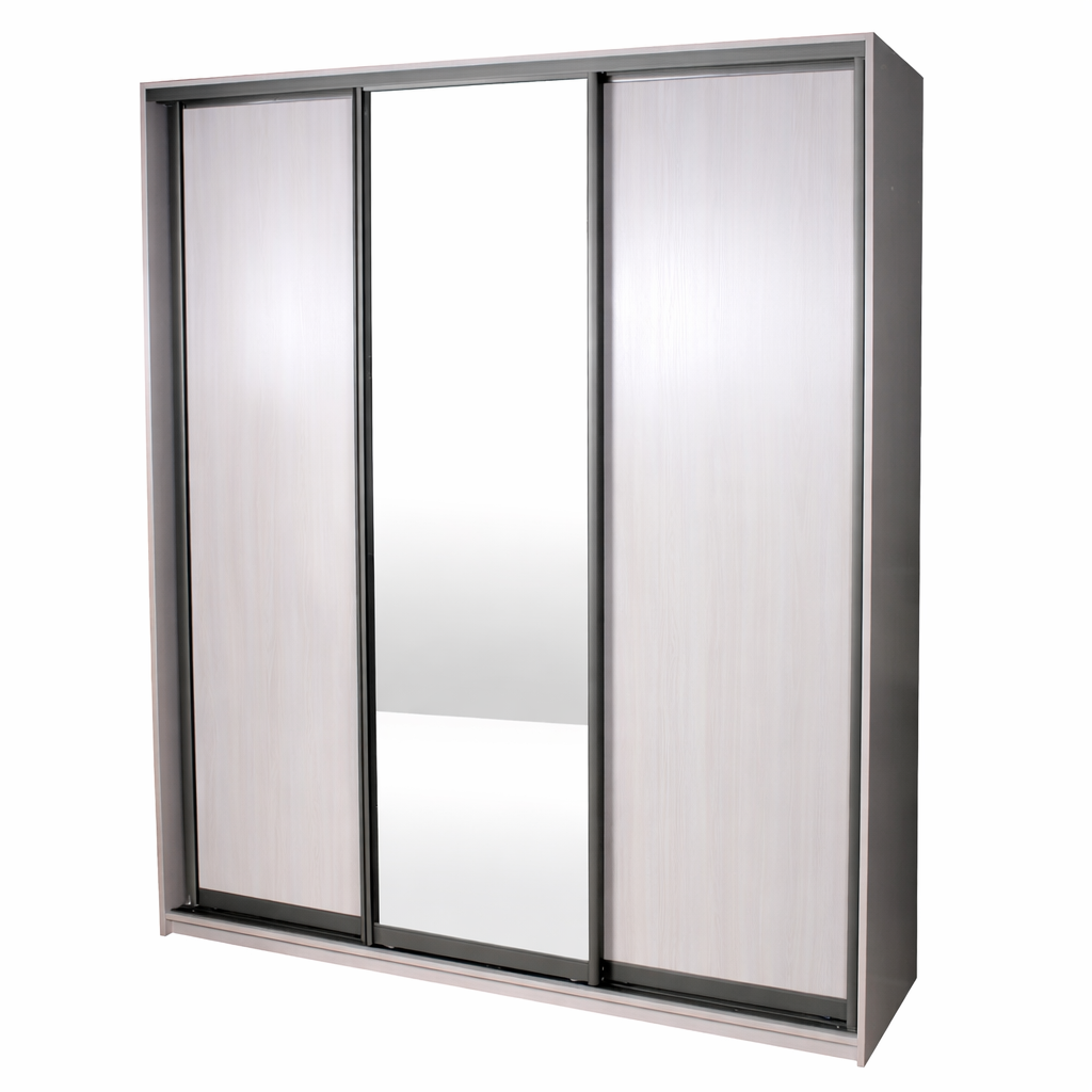 Шкаф-купе Премиум, 3-х дверный, с зеркалом, 200х60х240 см, Вяз