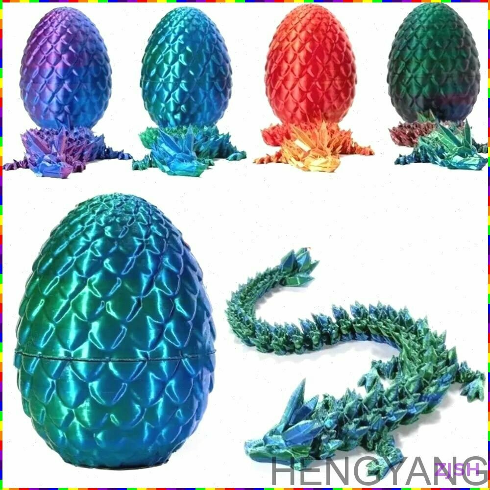 Украшения в виде хрустального дракона и яйца для интерьера