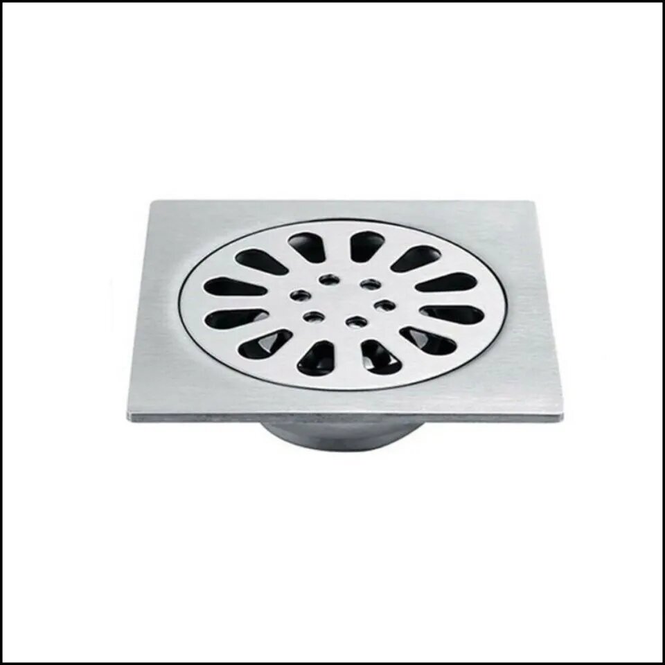 Квадратный слив для душа, слив в полу, простая установка, сетка, идеальный размер, съемная крышка, легкая очистка, ванная комната