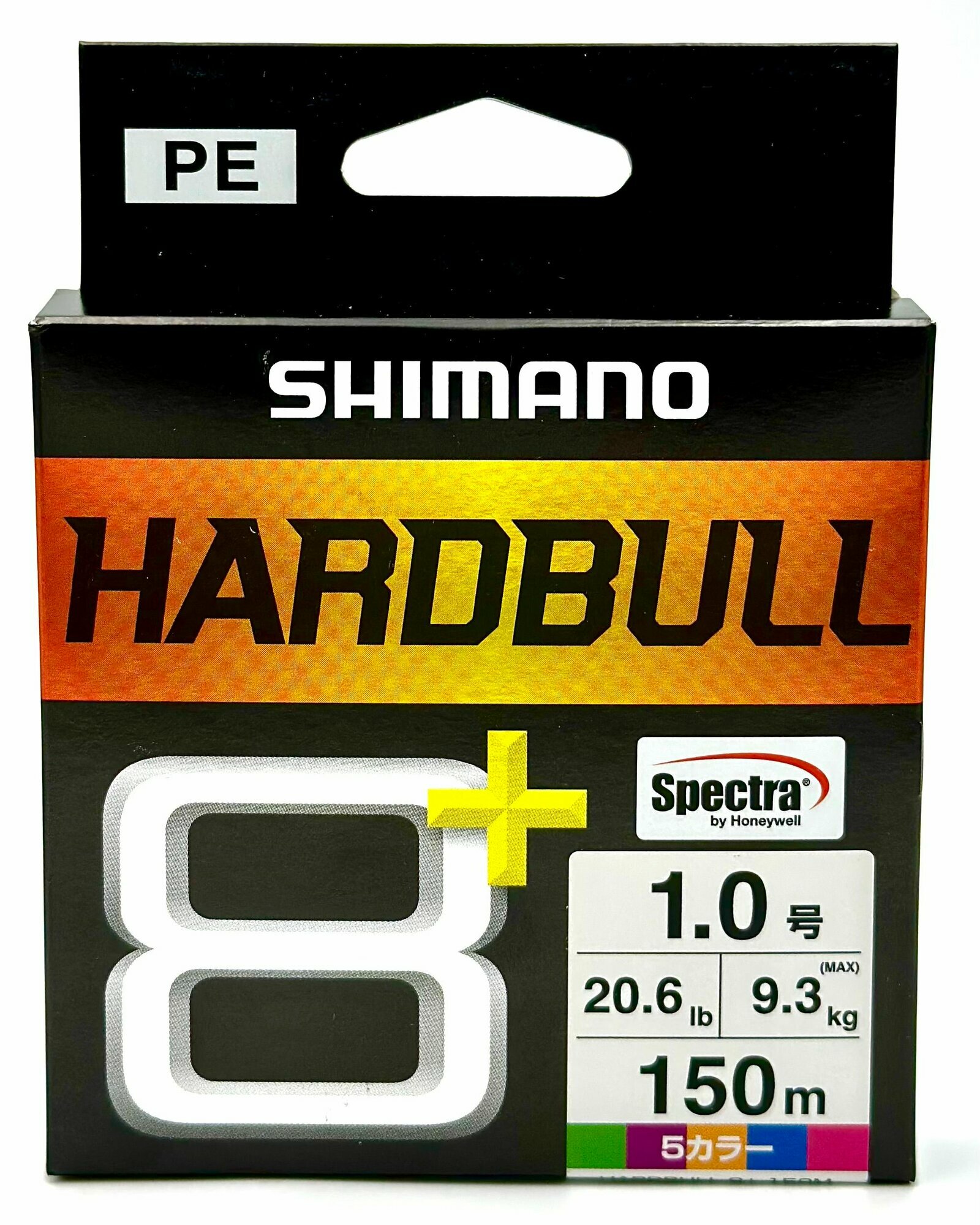 Плетеный шнур SHIMANO HARDBULL 8+ #1.0 LD-M58X Шнур японский. Длина 150м. Леска PE рыболовная. Плетенка для спиннинга, для рыбалки. Японская леска.