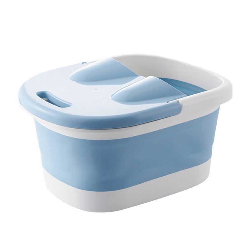 Складное ведро для ванночки для ног, утолщенная ванночка для спа, домашнее использование, поднятая массажная ванночка для ног, портативное дорожное многофункциональное ведро для воды