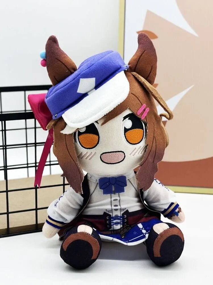 Uma musume PrettyDerby Agnes Tachyon Plush Мультяшные игровые периферийные игрушки 27cm