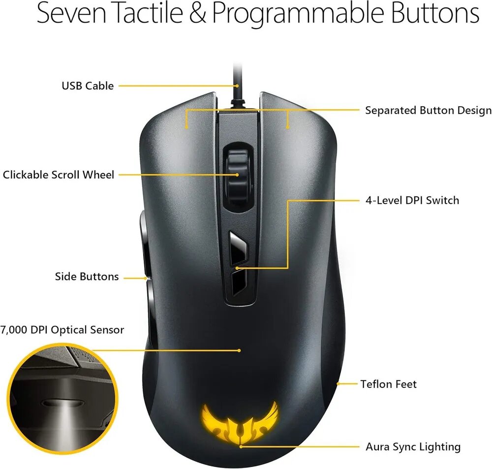 Мышь TUF Gaming M3 — фото 1