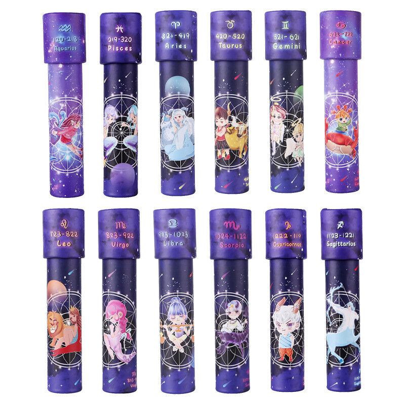 Волшебный калейдоскоп, образовательная научная игрушка для детей, трансформируемый мультяшный вращающийся калейдоскоп, DIY образовательная игрушка калейдоскоп