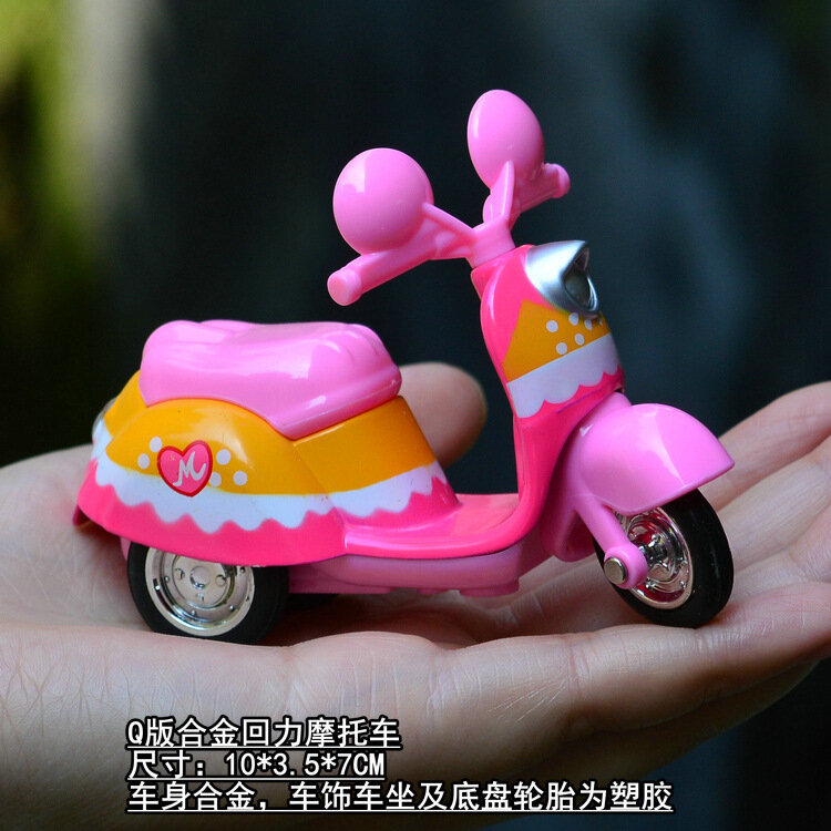 Мотоцикл Спортивный Автомобиль Скутер Игрушечная Модель Сплав Маленькая Машина Для Мальчиков Трехколесная Игрушечная Машина С Откатом Для Детей