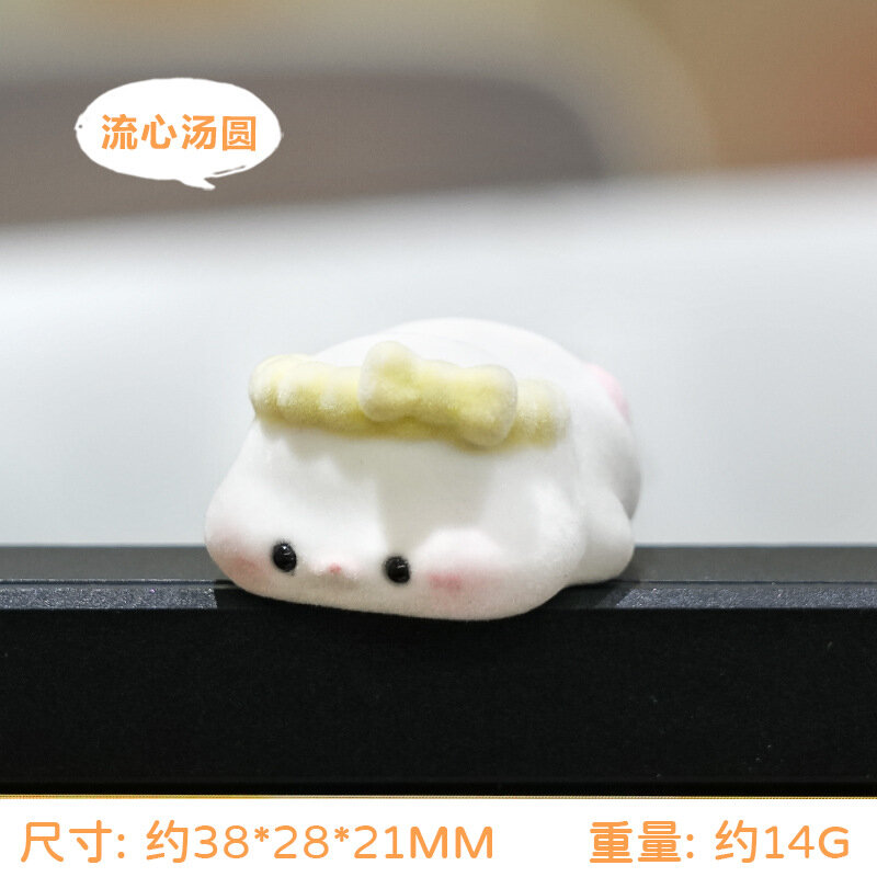 Пушистый плюшевый флокированный высококачественный маленький орнамент для декора компьютерного стола, автомобильного дисплея, креативный подарок