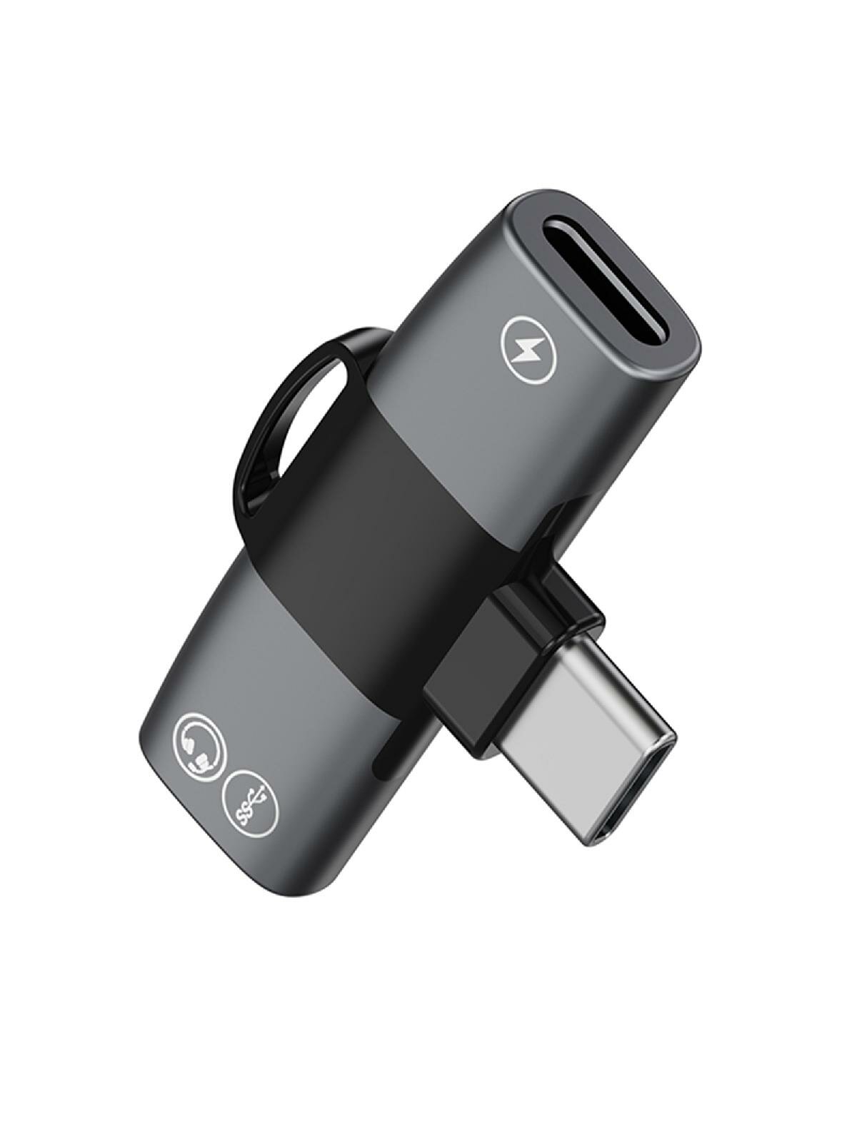 Разъемы для наушников 2 в 1 OTG от разветвителя USB Type C к адаптеру для наушников 2 USB C.