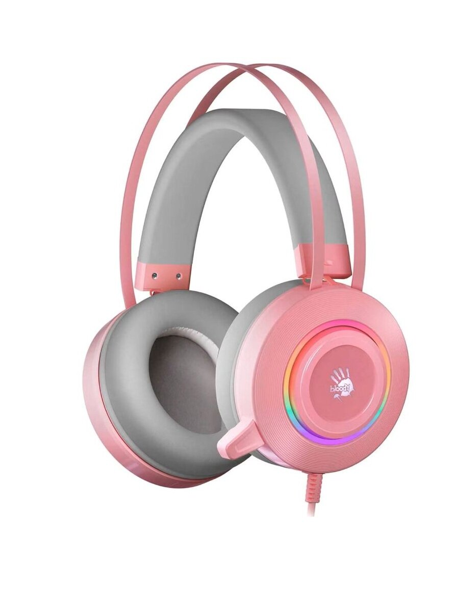 Гарнитура A4Tech Bloody G521 розовый 2.3м мониторы USB оголовье 1379891