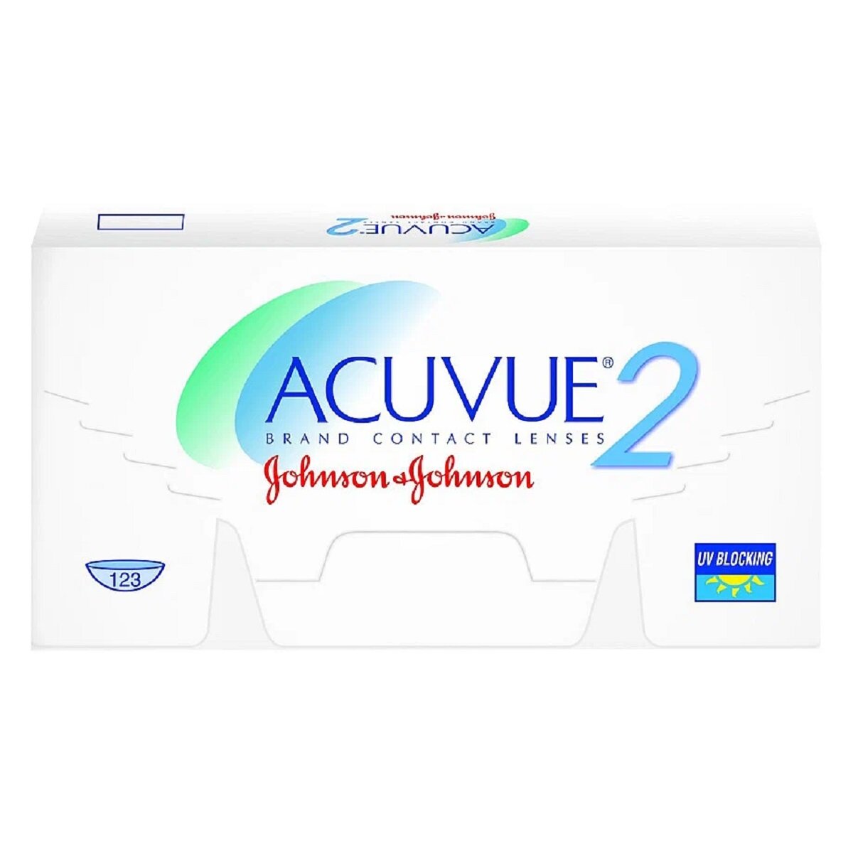 Контактные линзы Johnson & Johnson Acuvue 2 R 8.7 D -10.5, гидрогелевые, 2 недели ношения