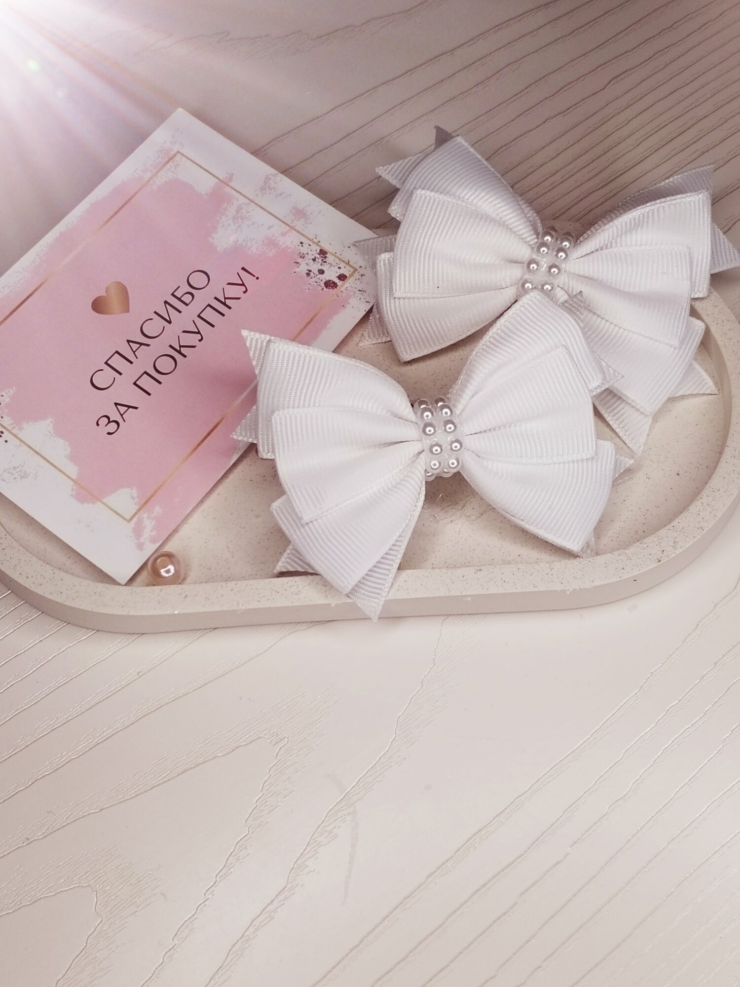 Бант для волос на резинке