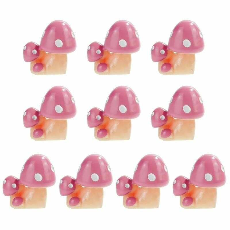 10 шт. Декоративные грибы из смолы, - 03