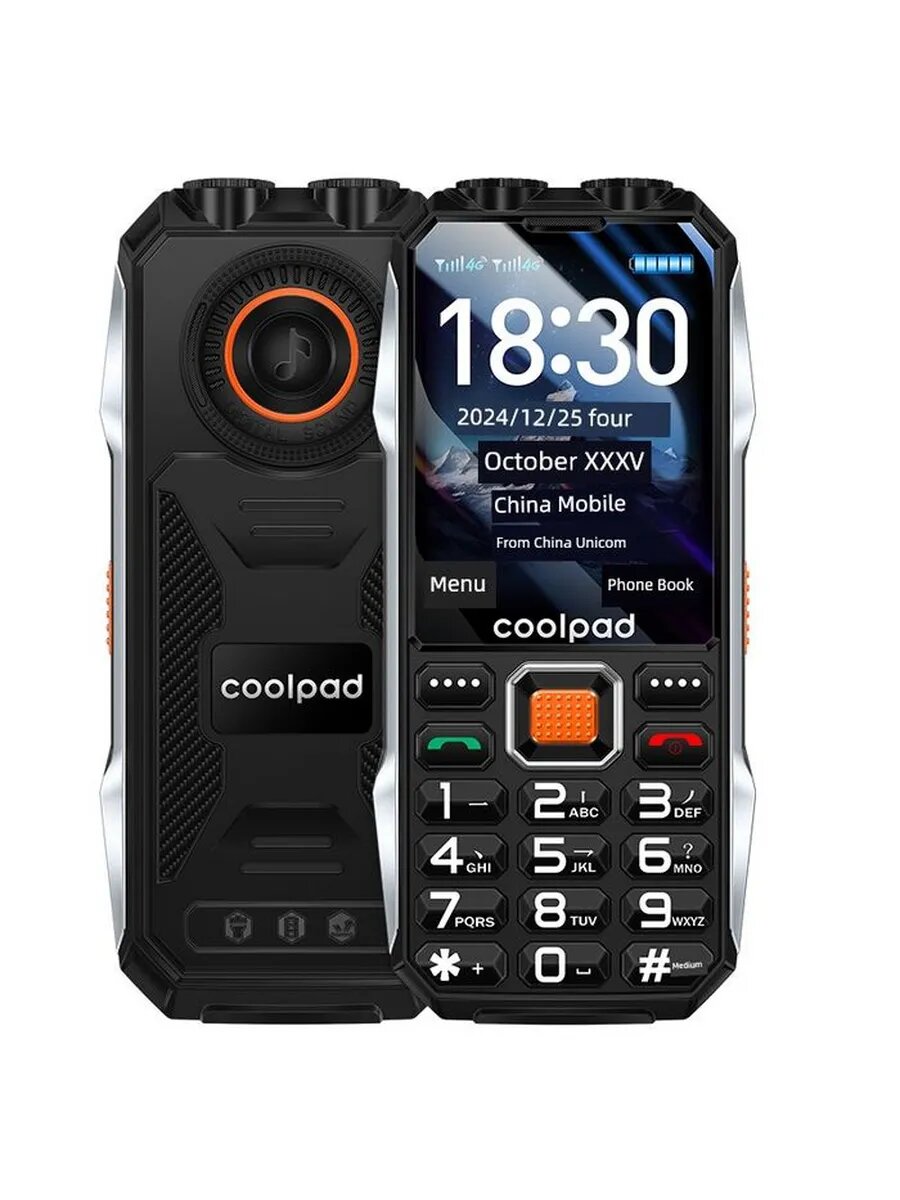 Coolpad K68 черный, 16МБ, 4G All Netcom, стандарт