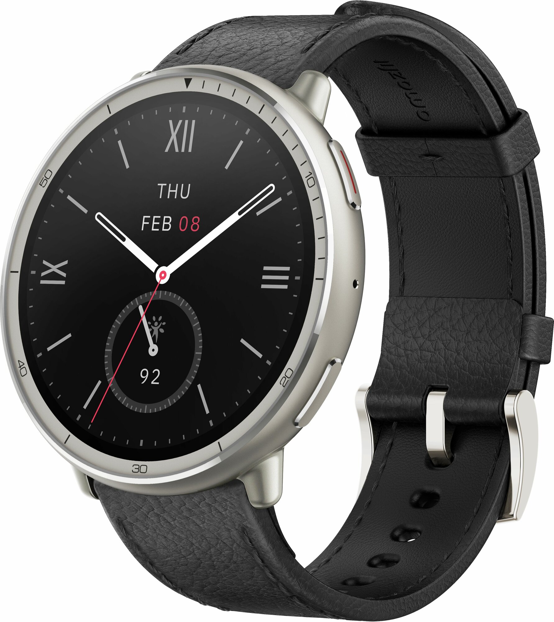 Смарт-часы Amazfit Active 2R A2437 Premium 43.9мм 1.32" AMOLED серебристый/черный