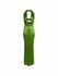 Платье Elisabetta Franchi Draped maxi dress, размер 38, green