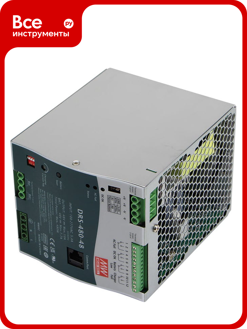 Источник питания для систем безопасности Mean Well DRS-480-48 Т03724204