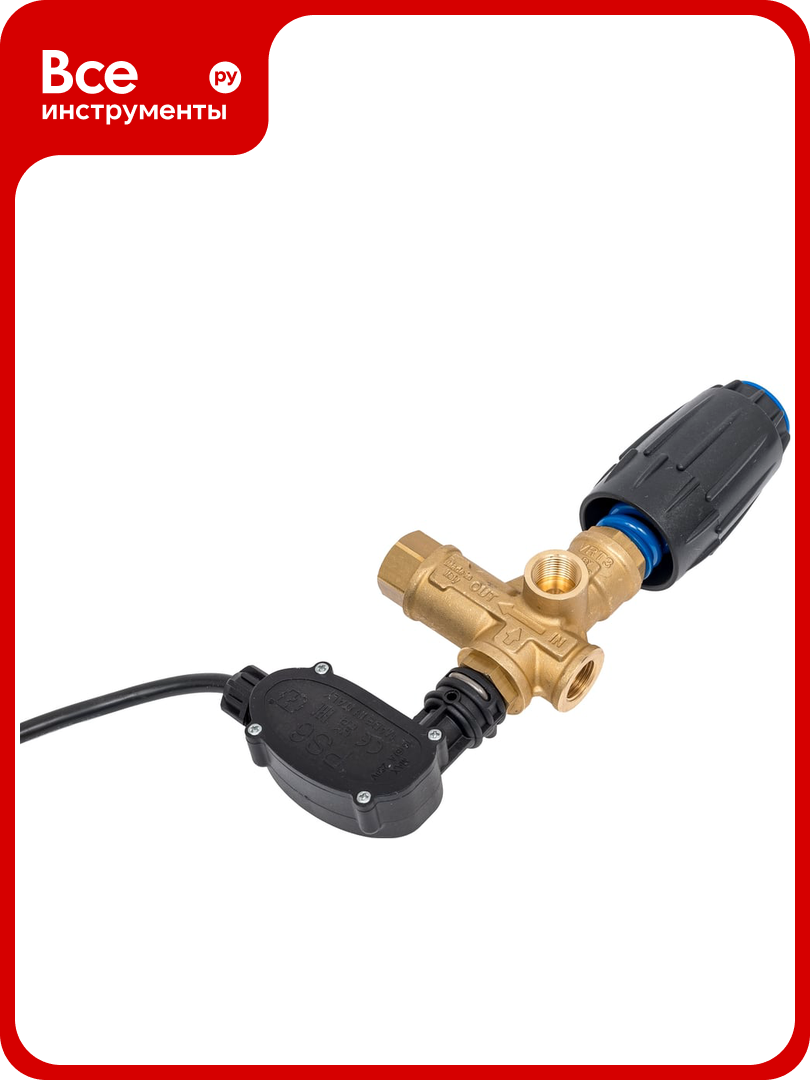 Регулятор давления VRT3 total stop, 250 бар, 40 л/мин, G 3/8"F, байпас