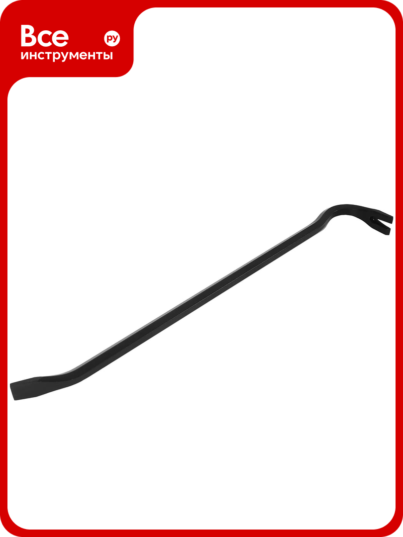 Лом-гвоздодер шестигранный vertextools 600мм 20-10-600, инструмент для извлечения гвоздей, кованый стальной стержень