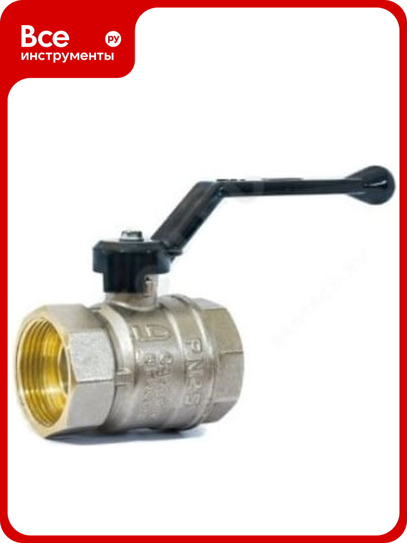 Шаровой кран LD латунь никель Pride Ду 20 Ру40 ВР 007-9925 537117