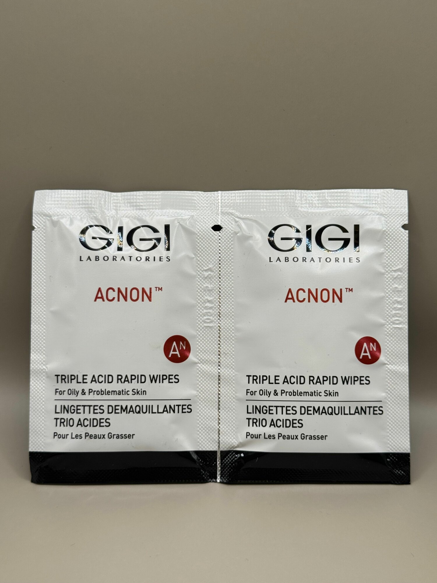 GIGI / ACNON Triple acid rapid wipes / Салфетка-пилинг трехкислотная, 2 шт
