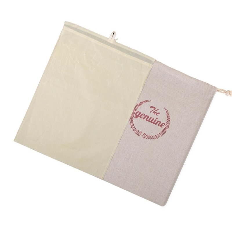 Хлопчатобумажный Льняной Хлебный Пакет Со Съемной Подкладкой Из Пчелиного Воска Для Сохранения натуральных продуктов И рационального хранения