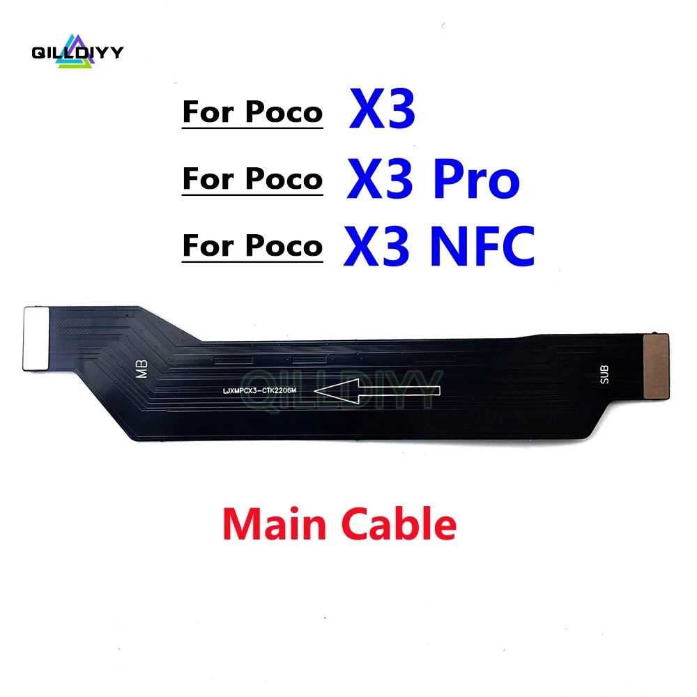Для Xiaomi Poco X3 Pro NFC X3pro X3nfc основная плата материнская плата подключение USB зарядка гибкий кабель замена детали For Poco X3 NFC