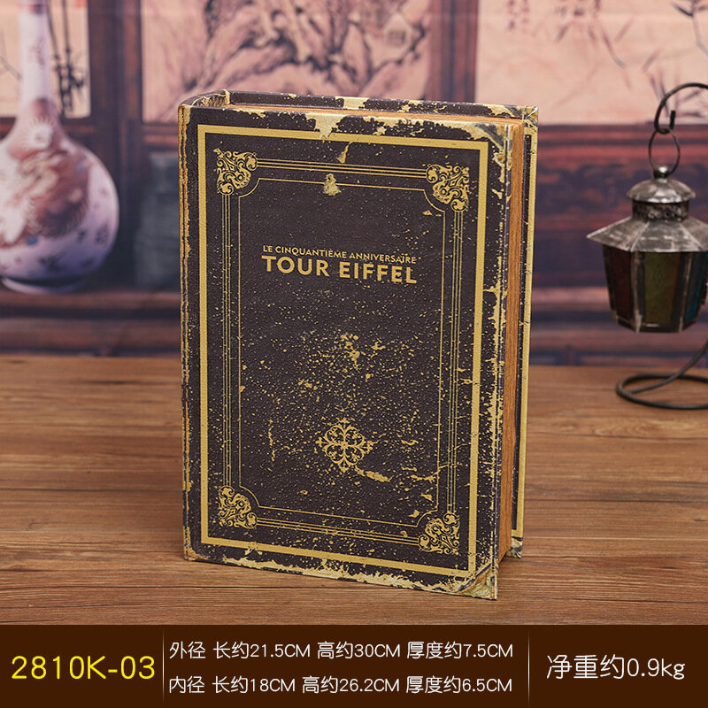 Имитация книги, модель книги для декора в кабинете, офисе, книжной полке, винтажная декоративная книга, реквизит для фотографии, ремесленная демонстрация