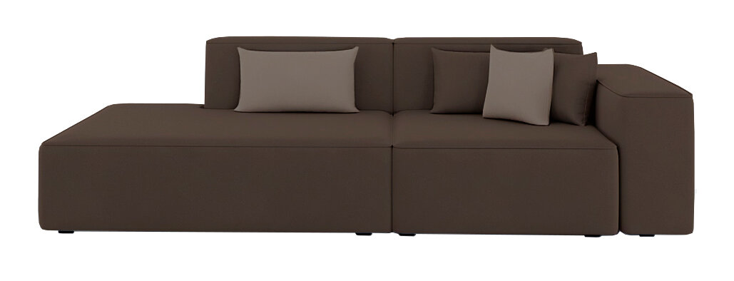 Диван-кровать 4Home Ральф, велюр Зара Браун 20, диван раскладной в гостиную, механизм Еврокнижка
