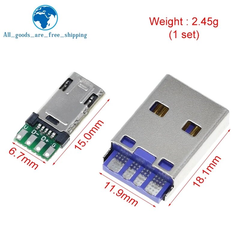 Регулятор напряжения Micro USB 3A, 3pcs