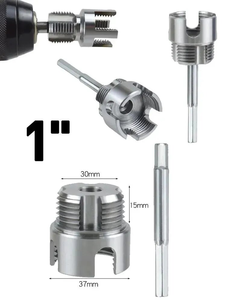 Метчиков и плашек 2 в 1 для труб из ПВХ , 1"/32mm, 1 шт