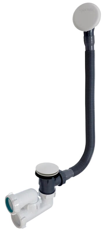 Слив-перелив для ванны Radomir 2-19-1-0-9-000 белый, автоматический