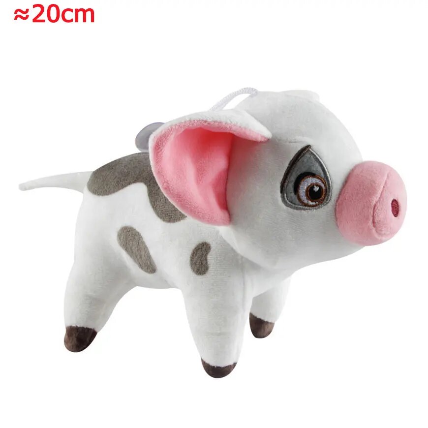 Мягкая игрушка Поросёнок Моана, 20см, Белый/PIG