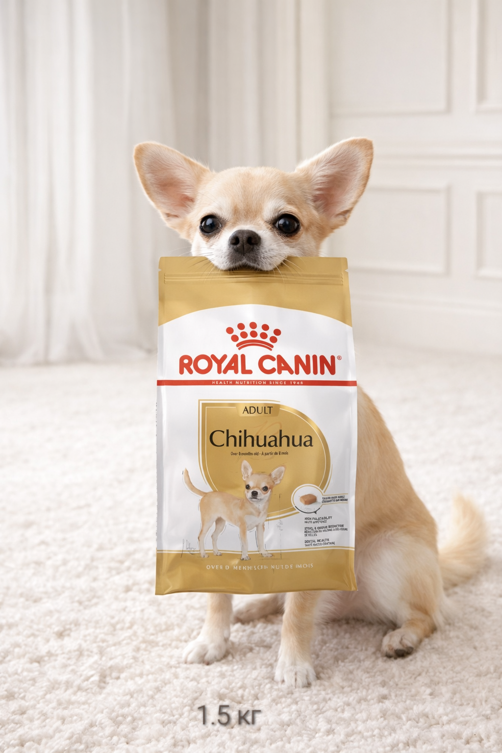 Корм для собак Royal Canin "Chihuahua", чихуахуа супер-премиум, для взрослых, 1.5 кг