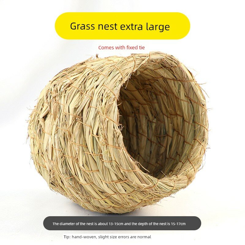 Плетеное гнездо для попугаев, неразлучников, макаков и мелких попугайчиков, жемчужное гнездо, гнездо для разведения,
