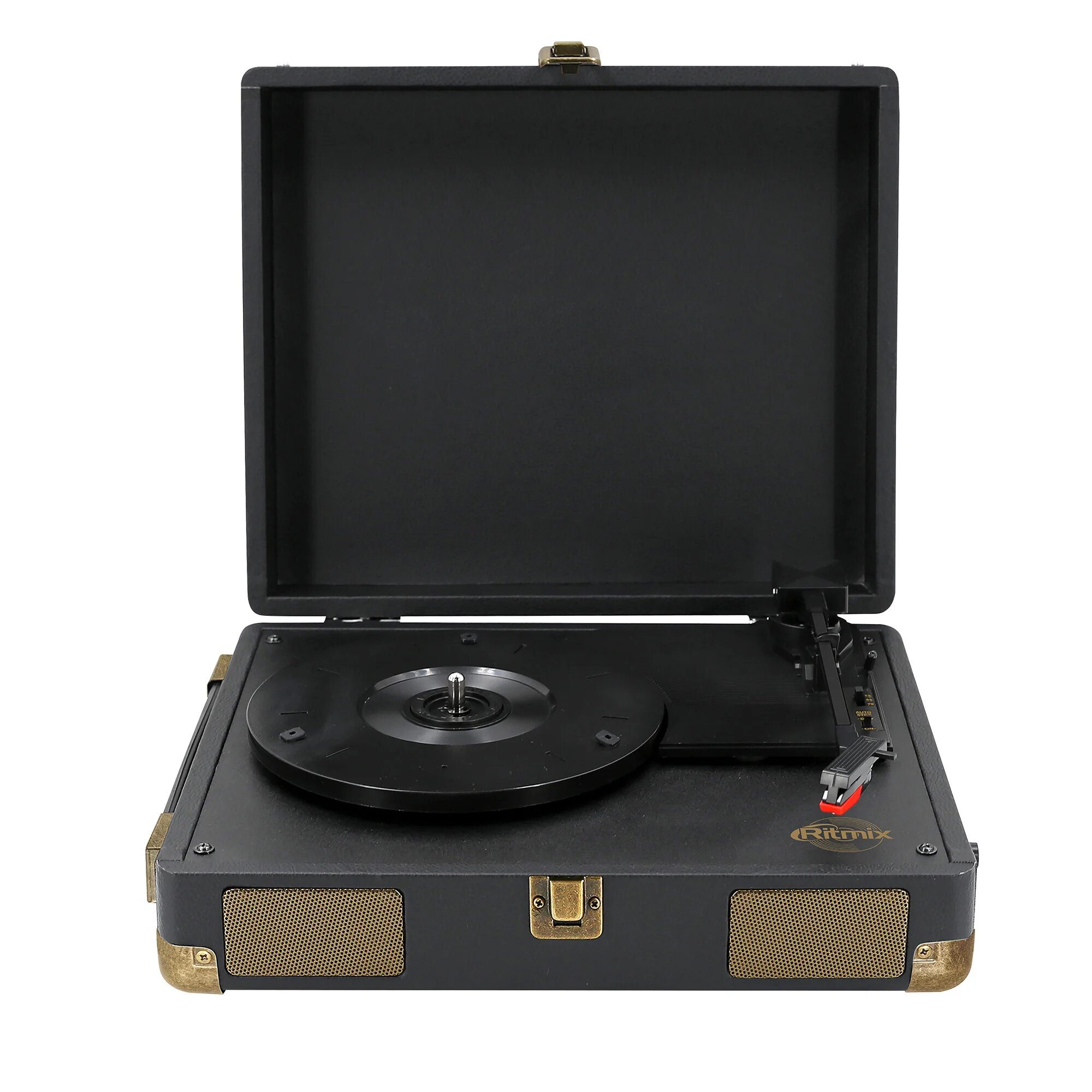 Виниловый проигрыватель Ritmix LP-100, встроенный фонокорректор, USB Type-C, черный