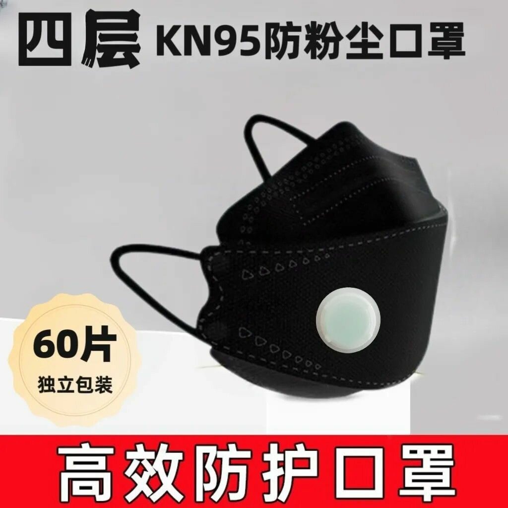 Маска KN95 с клапаном для дыхания в виде рыбьего рта для беременных женщин и столярных работ, маска с ушными петлями, маска для защиты от формальдегида