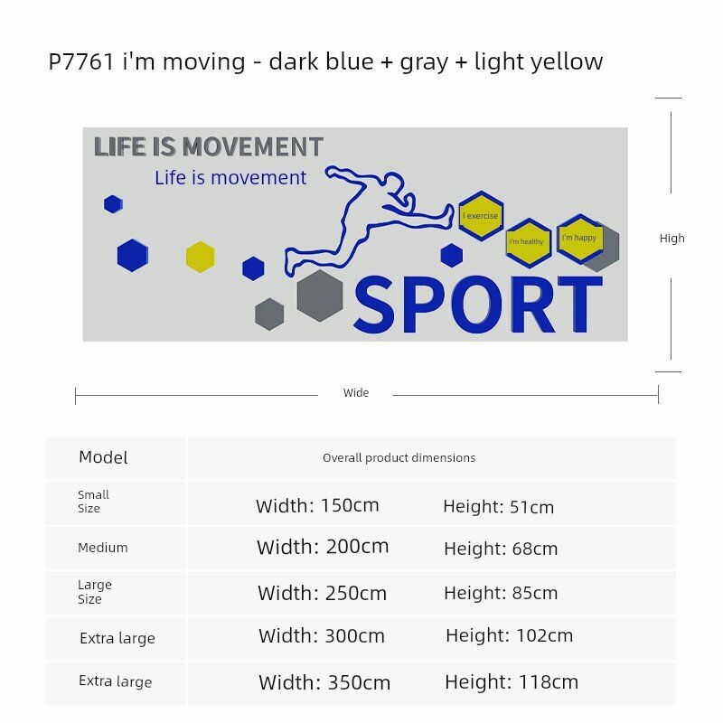Креативные наклейки для спортзалов: акриловые 3D-стикеры для стен, вдохновляющие декоративные картины для школ и